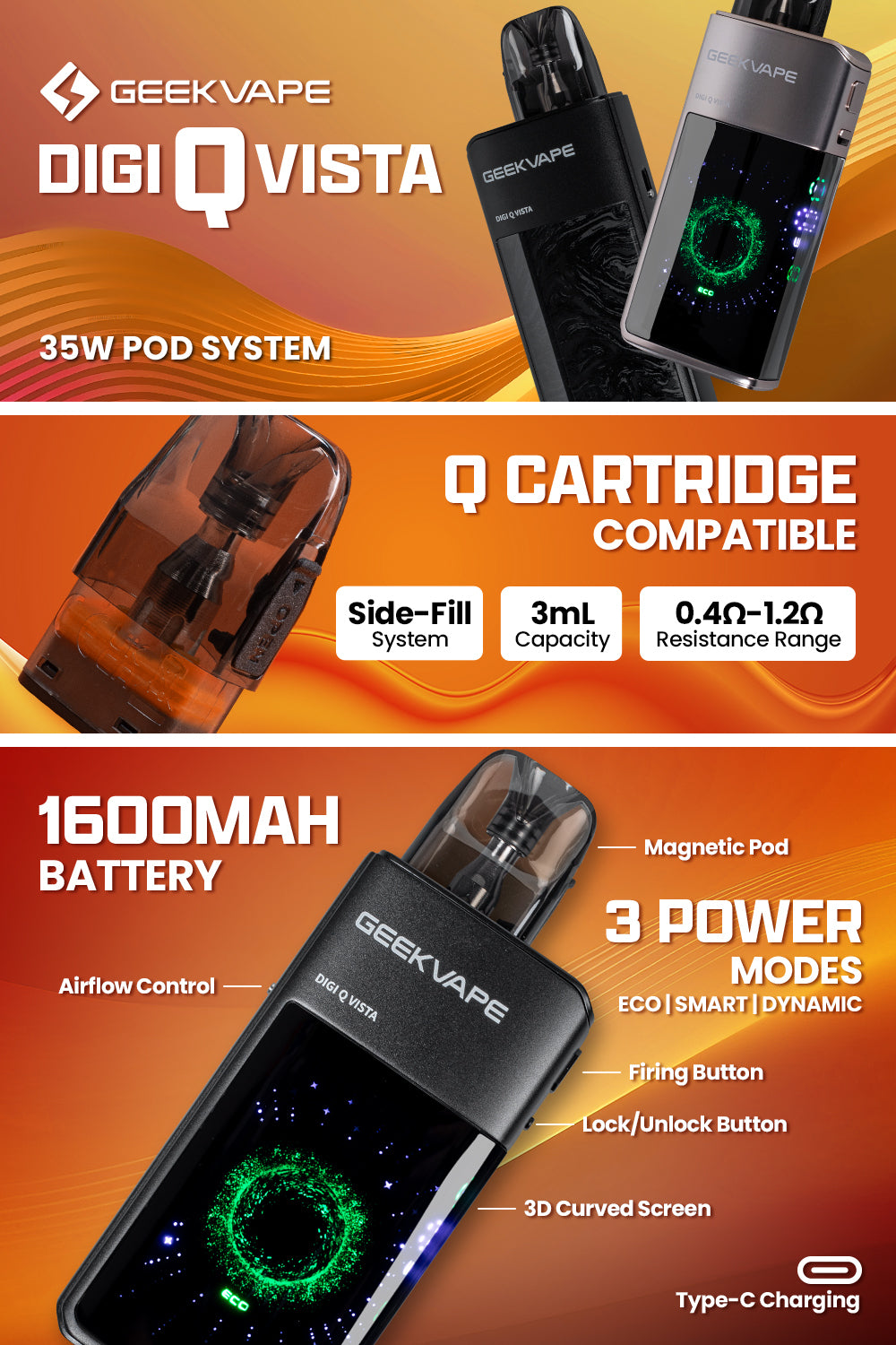 Geekvape Digi Q Vista Preview: Next-Level 3D Curved Display Open-Syste – Geekvape Store